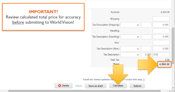 Invoice Submission | World Vision International